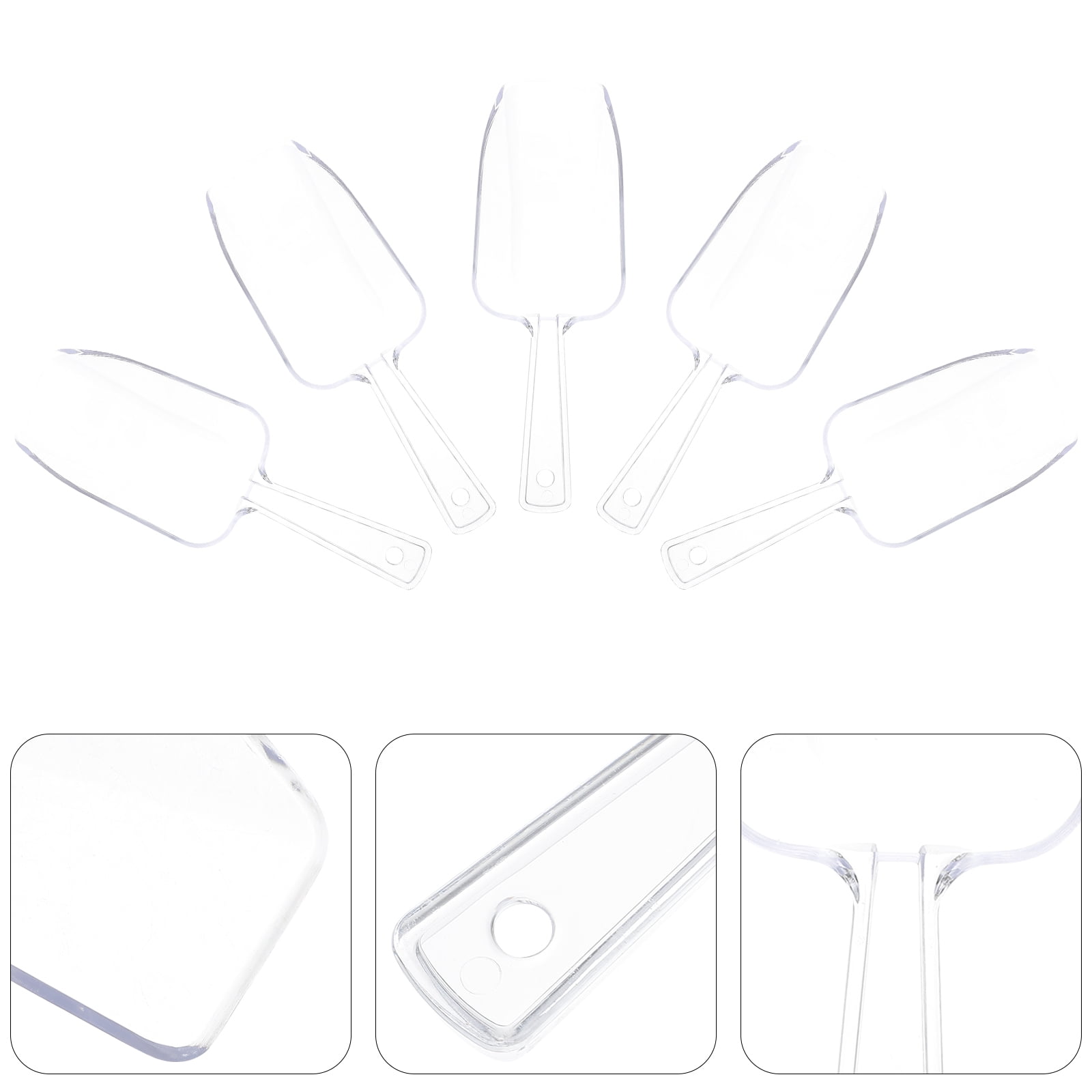 5PCS Scoop, Multi- Clear Measuring Scoops for Buffet Candy Protein ...