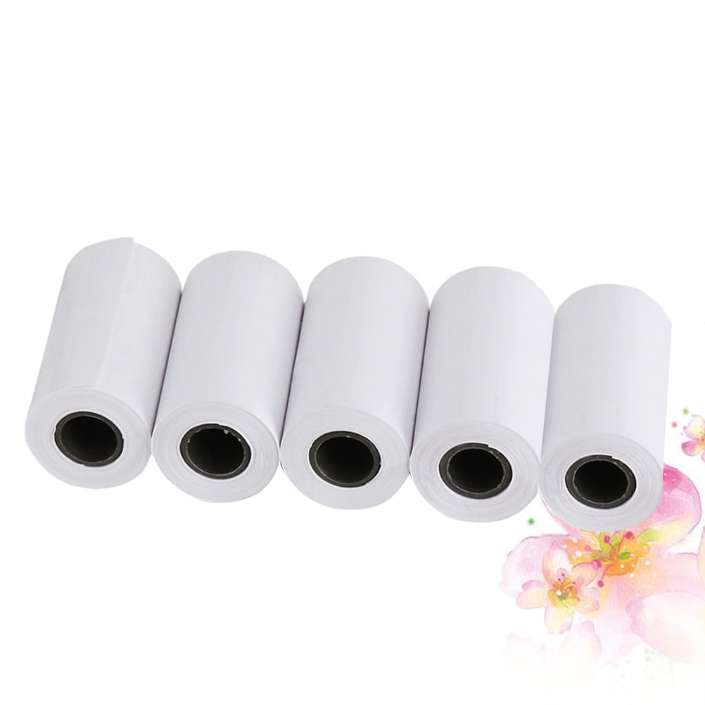 5PCS Self Adhesive Label Stickers Multi-purpose - Paper Thermal Roll ...
