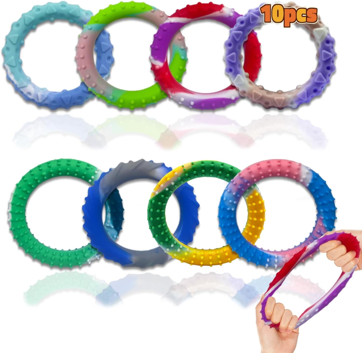 5PCS Sensory Fidget Toys for Kids Adults-Stretchy Fidget Bracelet ...