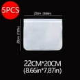 5PCS Silicone Food Storage Containers Leakproof Stand Up Zip Shut ...