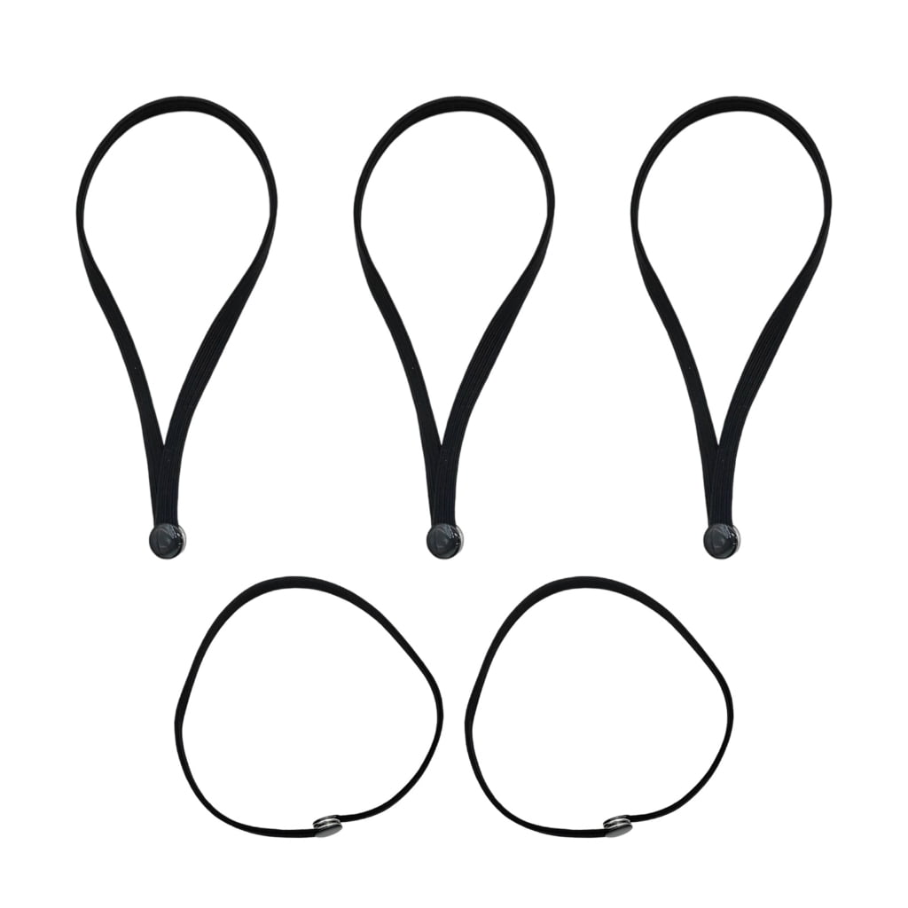 5PCS Soft Nylon Hair Elastics Stretchy Hairband for Women Natural Curly ...