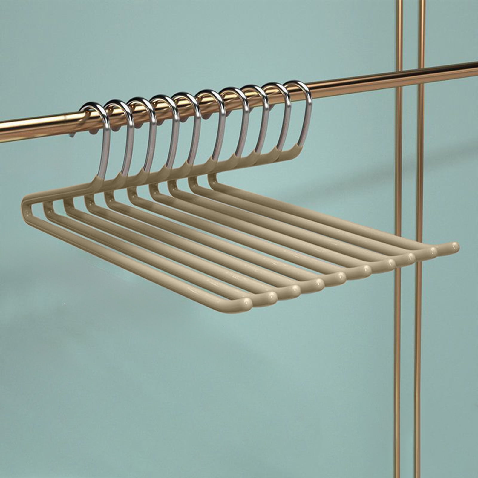 5PCS Stainless Steel Goose-Shaped Trouser Rack, Household Dip Plastic ...