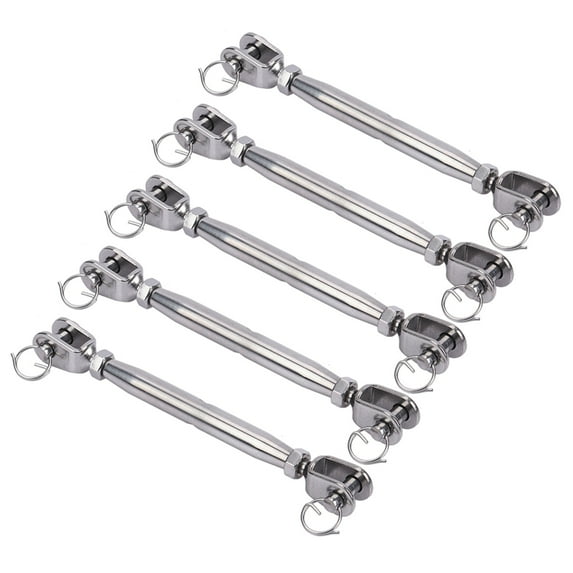 5PCS Stainless Steel M6 Jaw and Jaw Turnbuckle for Tensioning Rope or ...