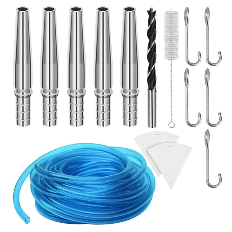 5PCS Stainless Steel Maple Faucet Tips Maple Syrup Tapping Kit Maple ...