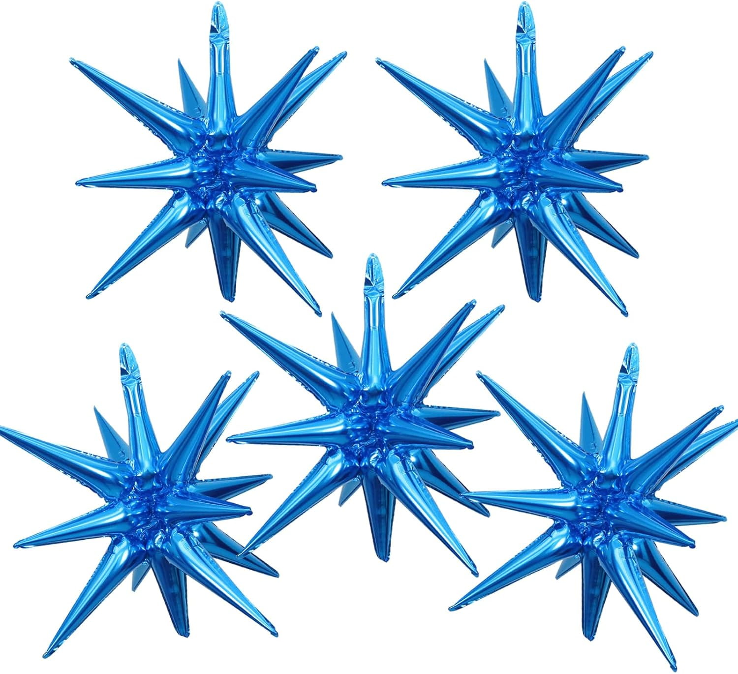 5PCS Starburst Balloons 4D Foil Star Explosion Balloon for Birthday ...
