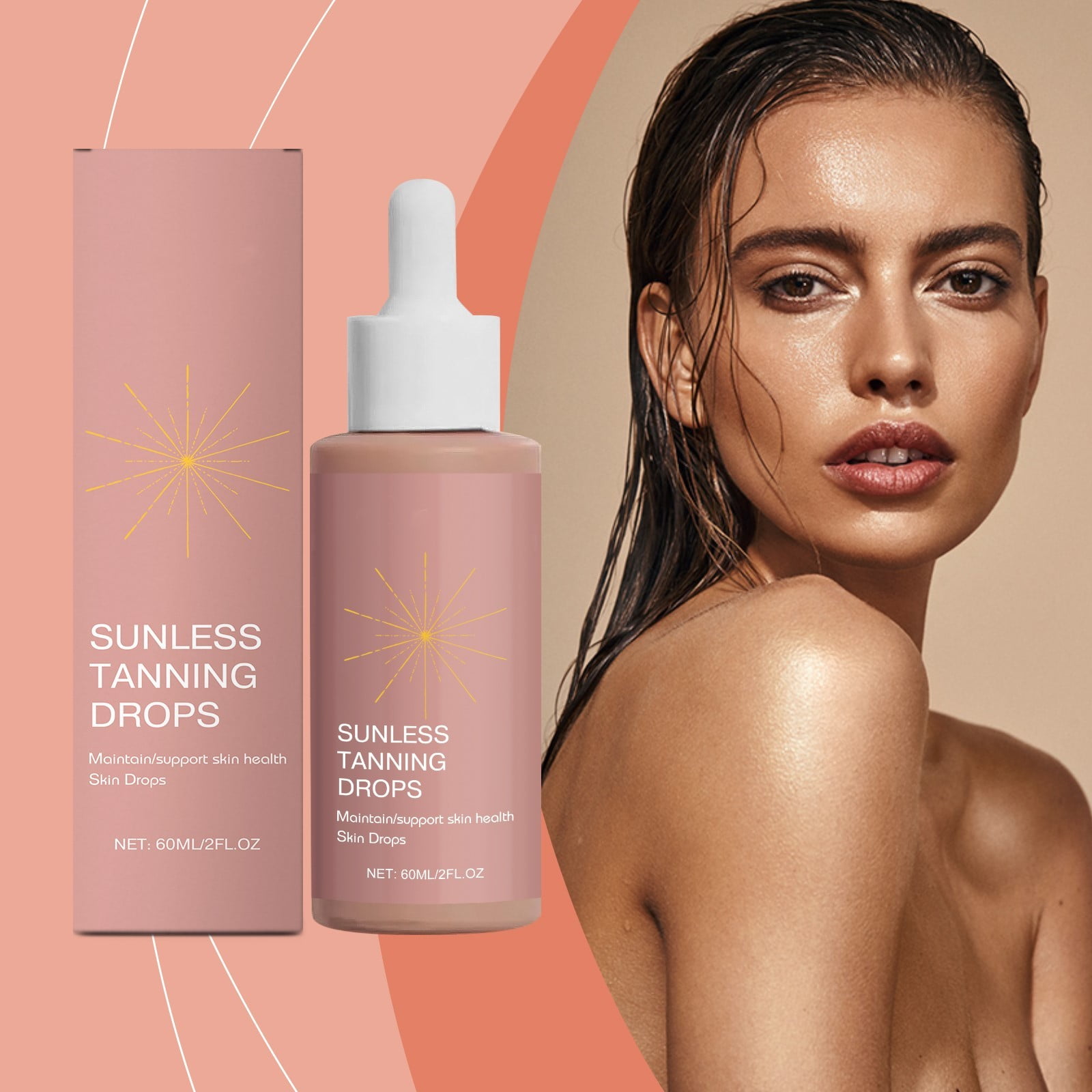 5PCS, Sunless Tanning Drops, Melanin Drops, Self Tanning Drops for Dark Tan, Enhancing Your ...