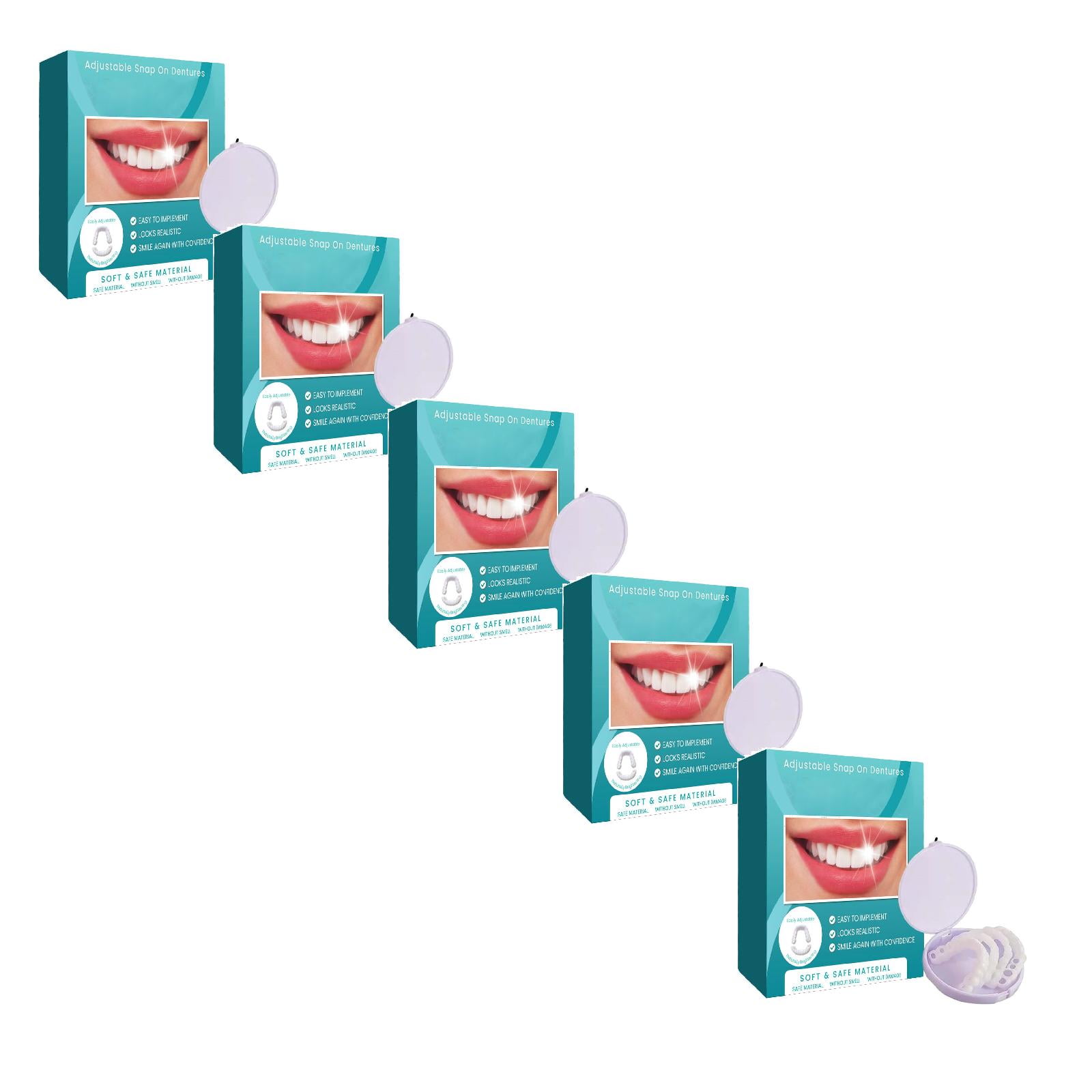 5PCS Temporary Teeth Cover Upper and Lower Teeth Braces for Whiten Sets ...