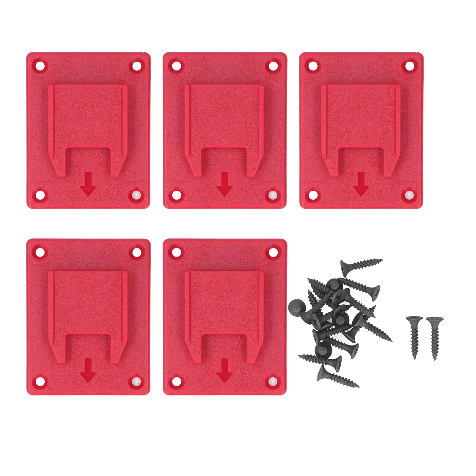 5PCS Tool Holder Dock Mount Red Drill Holder Dock Hanger for Lithium ...