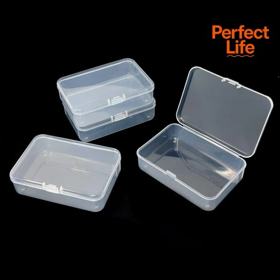 5PCS Transparent Plastic Box Jewelry Packaging Component For Receiving ...