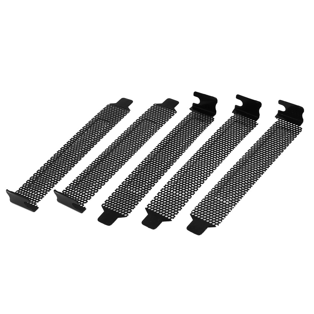 5PCS Vented PCI Slot Covers Black Dust Filter Blanking Plate for ...