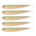 5PCS Walleye Fishing Lures 9.5cm Soft PVC Baits Sinking T Tail Lures ...