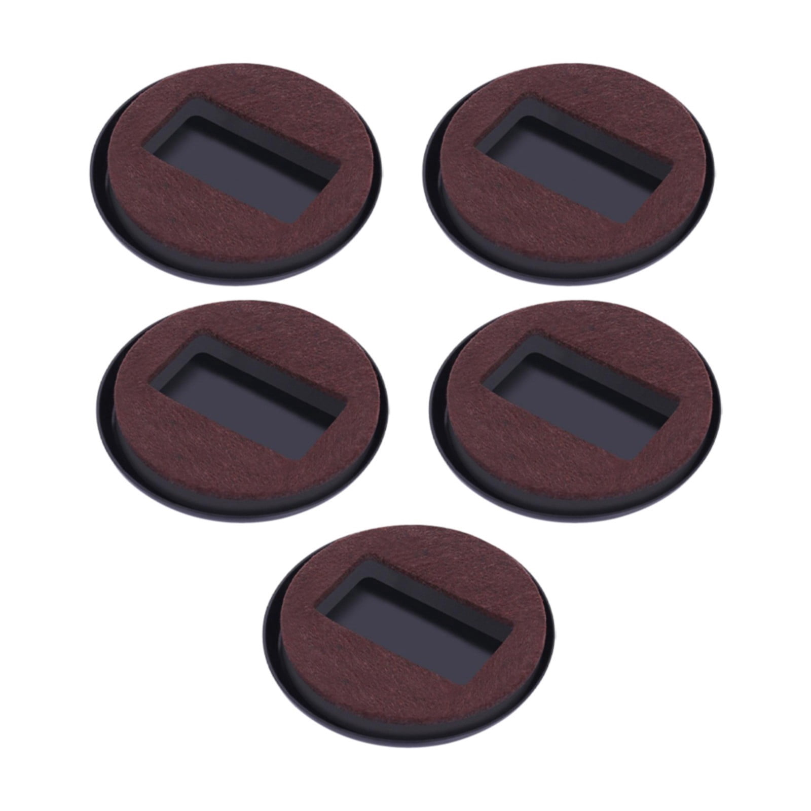 5PCS Wheel Stoppers Caster Cups with Anti-Sliding Floor Grip Fits to ...