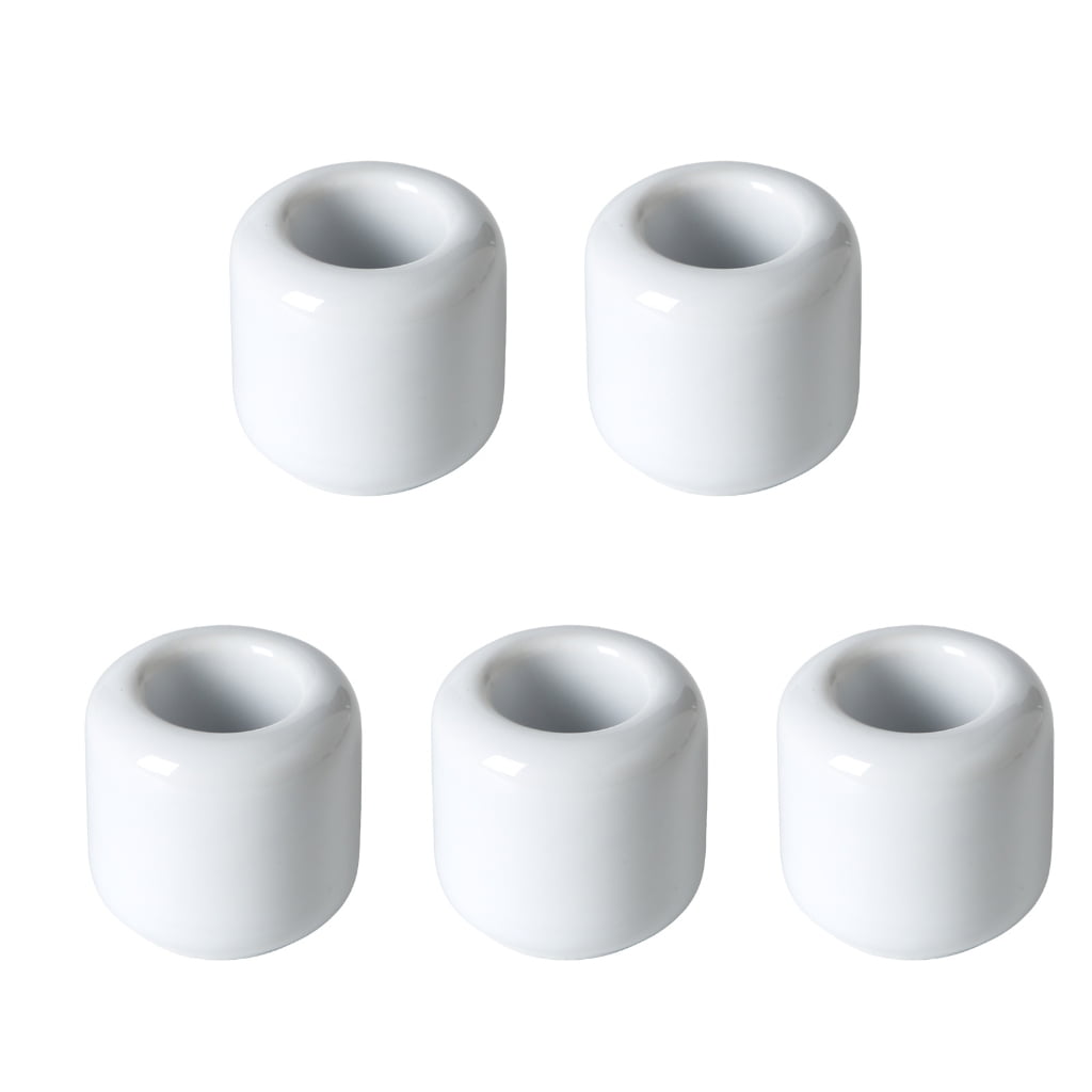 5PCS White Ceramic Mini Candle Holders for DIY Crafts Candle Stand for ...