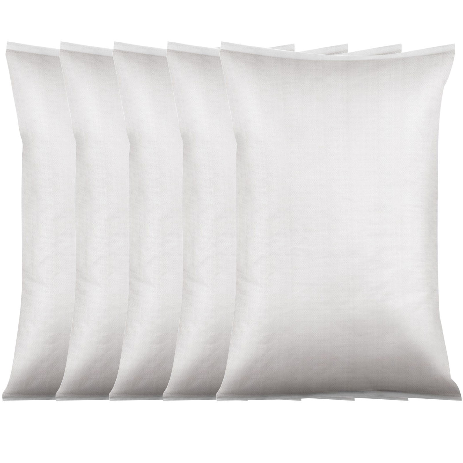 5PCS White Sand Bags 15.74" x 24.4" - Sand Bags for Flooding, Woven ...