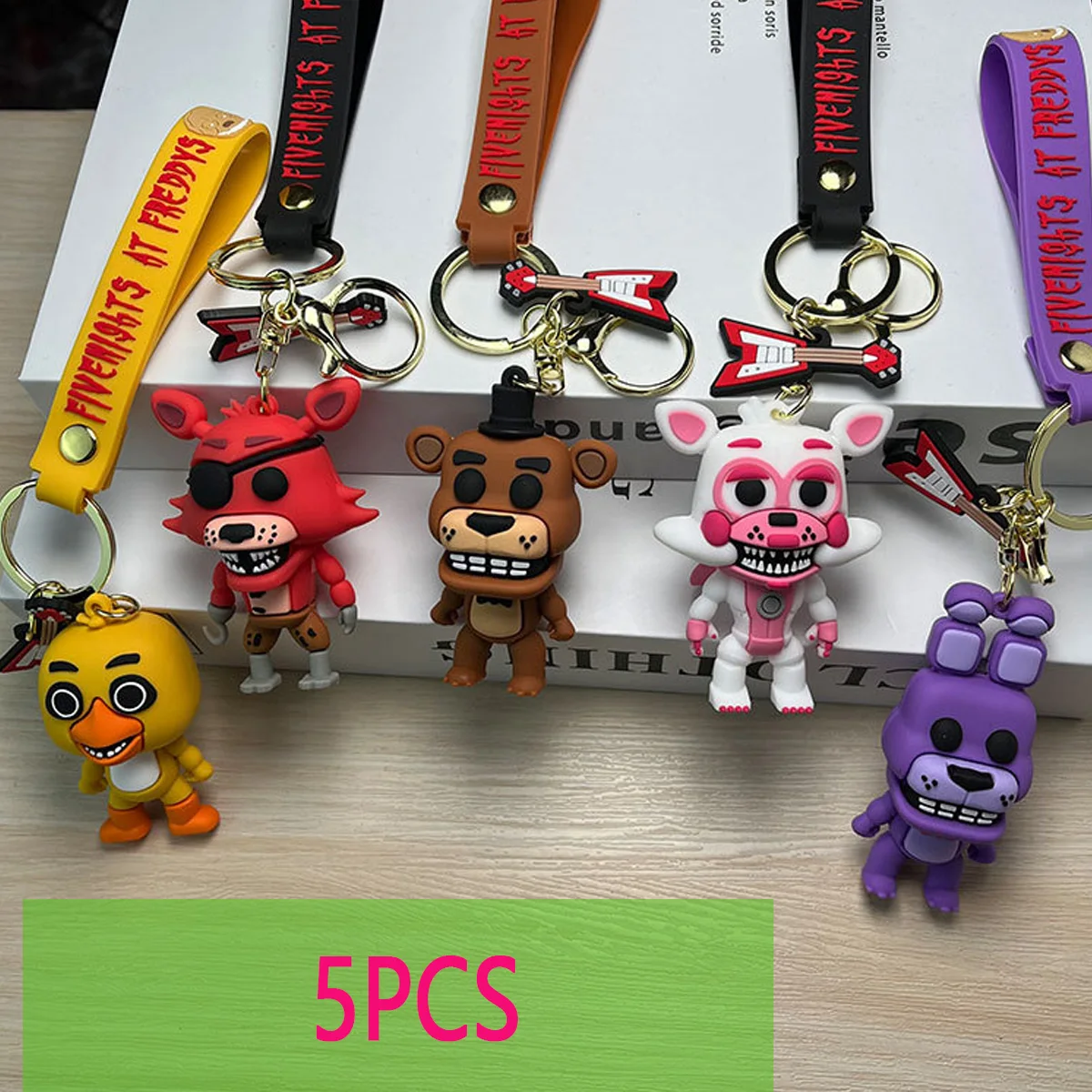 5PCS Wholesale Cartoon Game Action Figure FNAF Freddy's Fazbear Bear ...