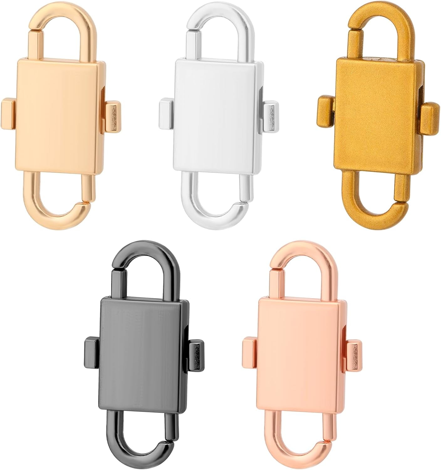 5PCS Zipper Locks Anti-Theft, Side-Opening Double-Button Zipper Clip ...