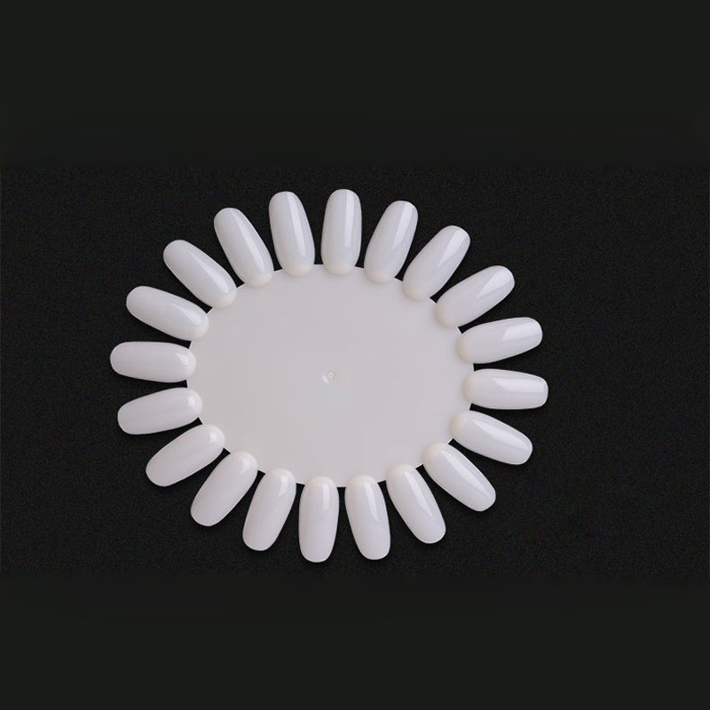 5PCS/lot Fake Nail Art Display Chart Clear/Natural False Nail TIps ...