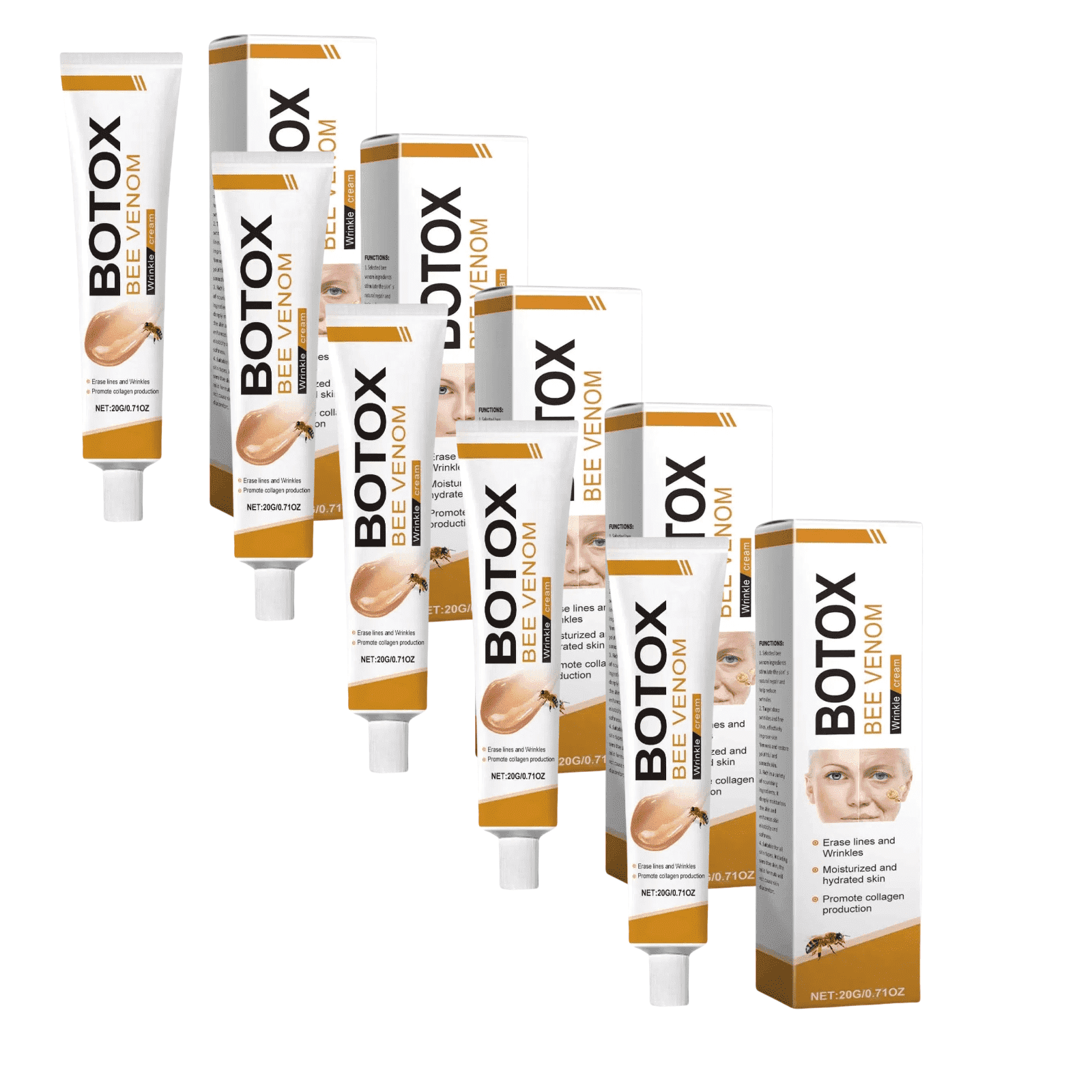 5PCs_Botox_Bee_Venom Cream Set - Firming, Lifting & Moisturizing_Face ...