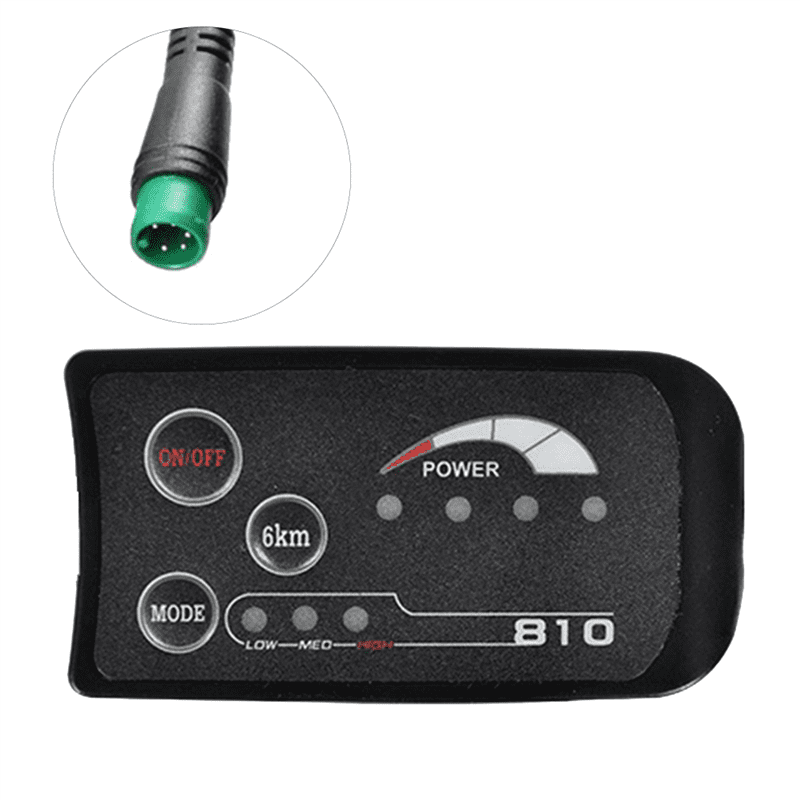5PIN 48V S810 E-Bike LED Display Meter IP65 UART for Electric Bicycle ...