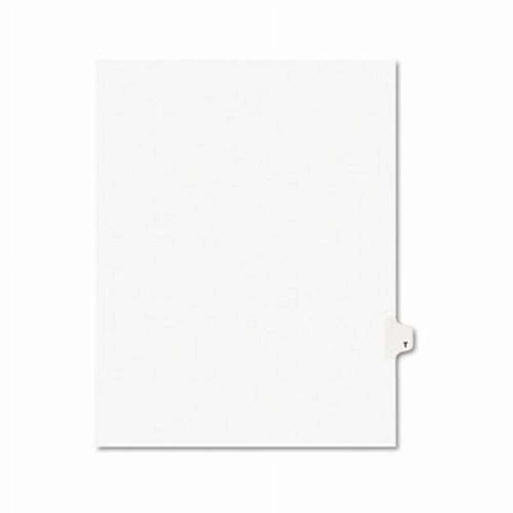 5PK Avery Legal Side Tab Dividers, One-Tab, Title T, Letter, 25 ...