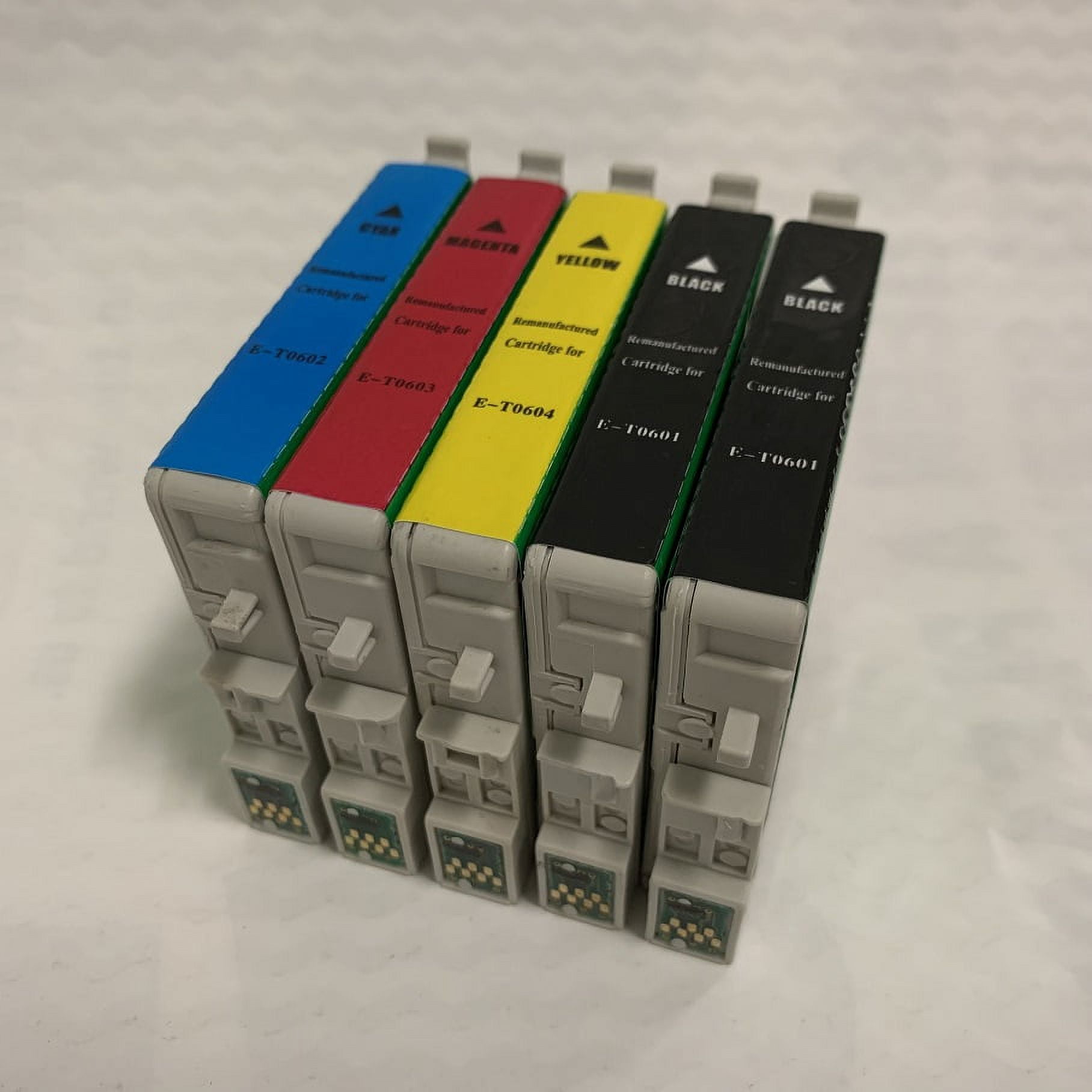 5PK BCMY Ink Cartridge for Epson T0601 - T0604 - Fits Epson Stylus ...