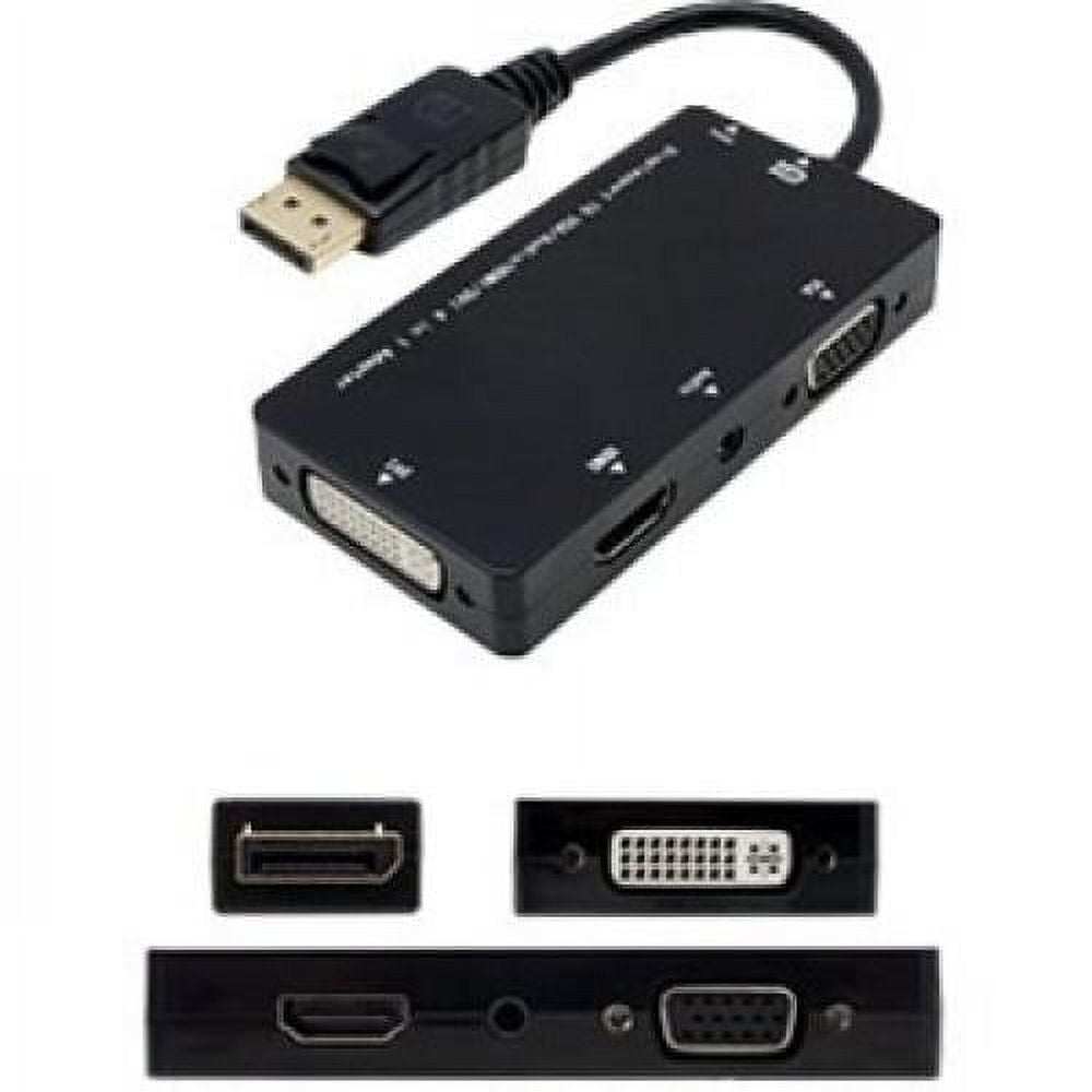 5PK DisplayPort 1.2 Male to DVI, HDMI, VGA Female Black Adapters Which ...