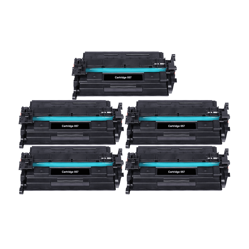 5PK Toner for Canon 057 (3009C001) - Fits LBP-200 LBP-226dw 227dw 228dw ...