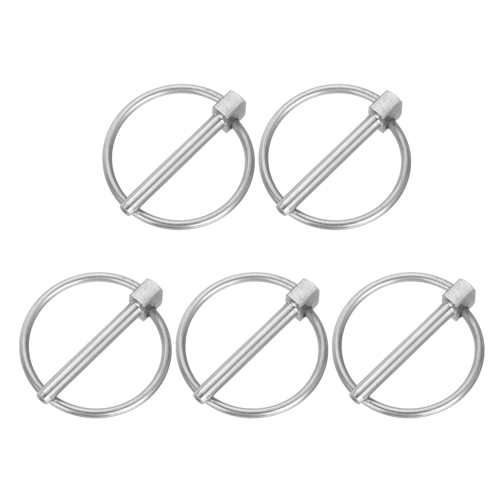 5Pack 3/16" x 1-5/8" Linch Pin with Ring, Stainless Steel Round Linch ...