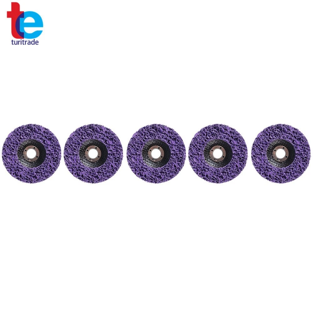5Pack 4" Poly Strip Disc Wheel Paint Rust Removal Clean For Angle ...