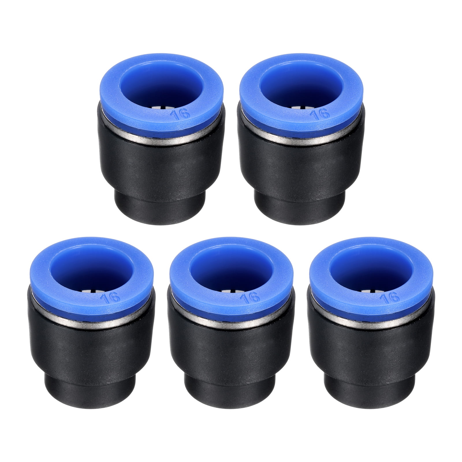5Pack 5/8"(16mm) Tube OD Push-to-Connect Fittings Plug, Cap Style ...