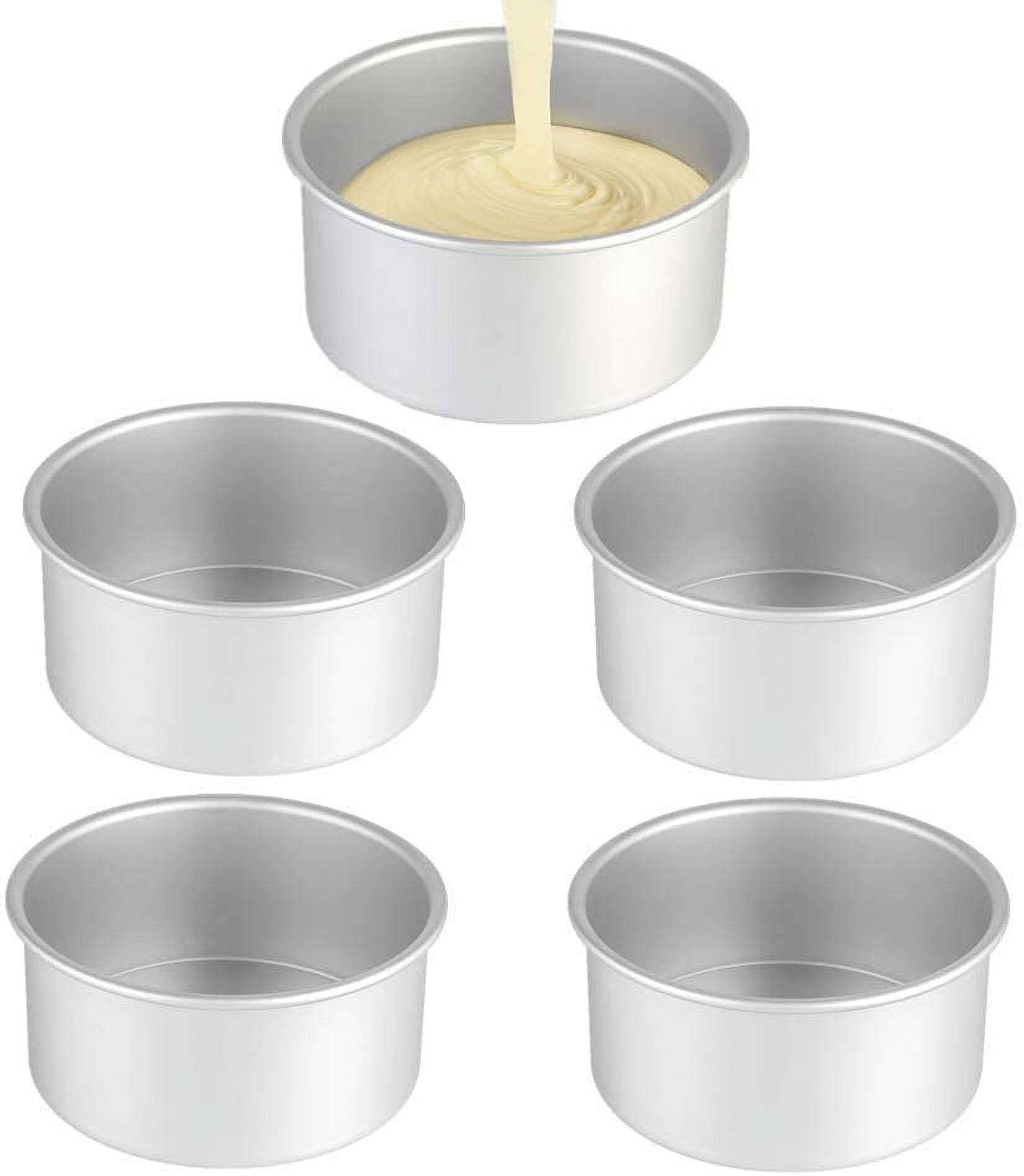 5Pack 5 Inch X 2 Inch Cake Pan, mini cake pan, round aluminum cake pan ...