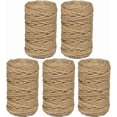 5Pack 5mm Natural Jute Twine Rope 525 Feet Twisted Heavy Duty Thick ...