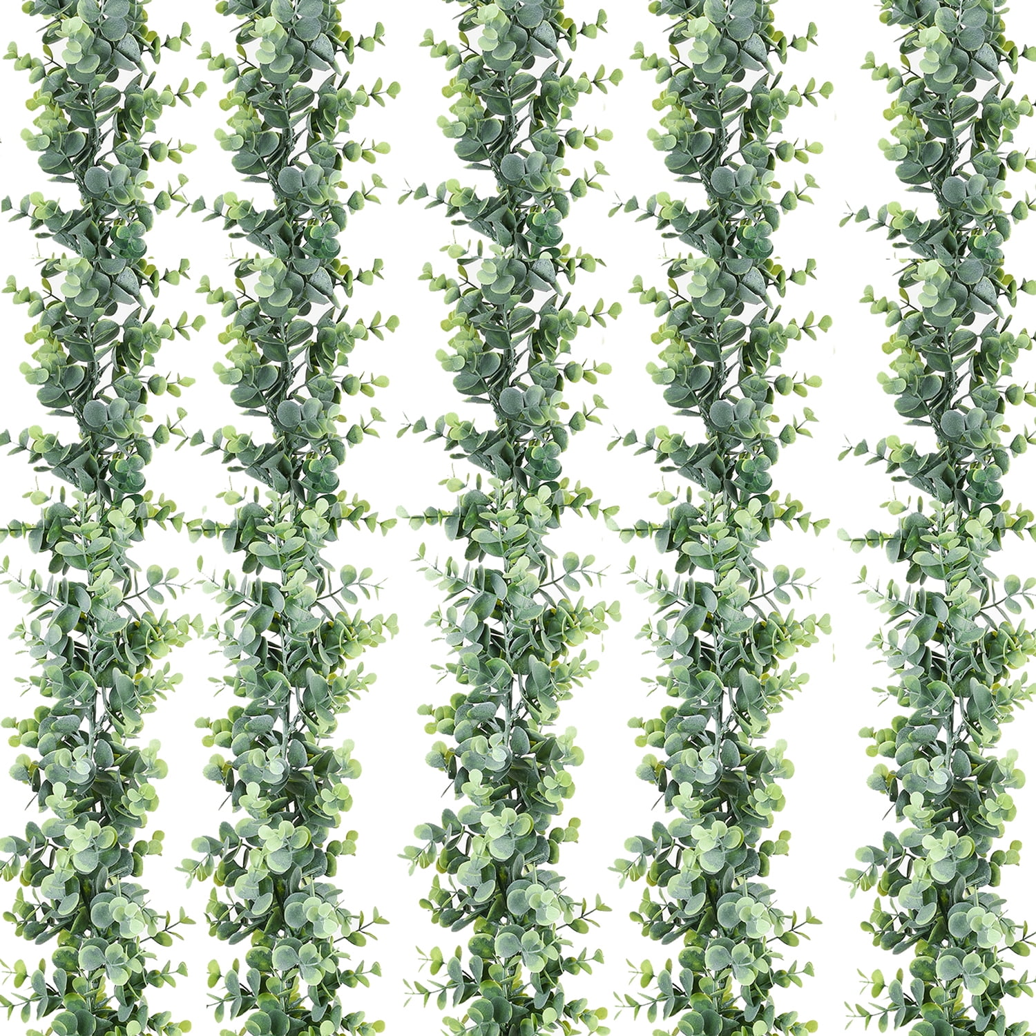 5Pack Artificial Eucalyptus Garland, Fake Eucalyptus Greenery Garland ...