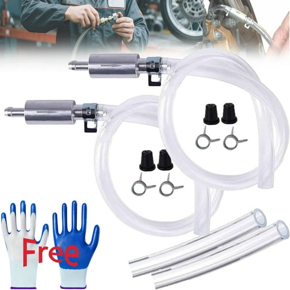 5Pack Brake Bleeder Hose, Motorcycle Brake Bleeder Kit with 2 Metal ...