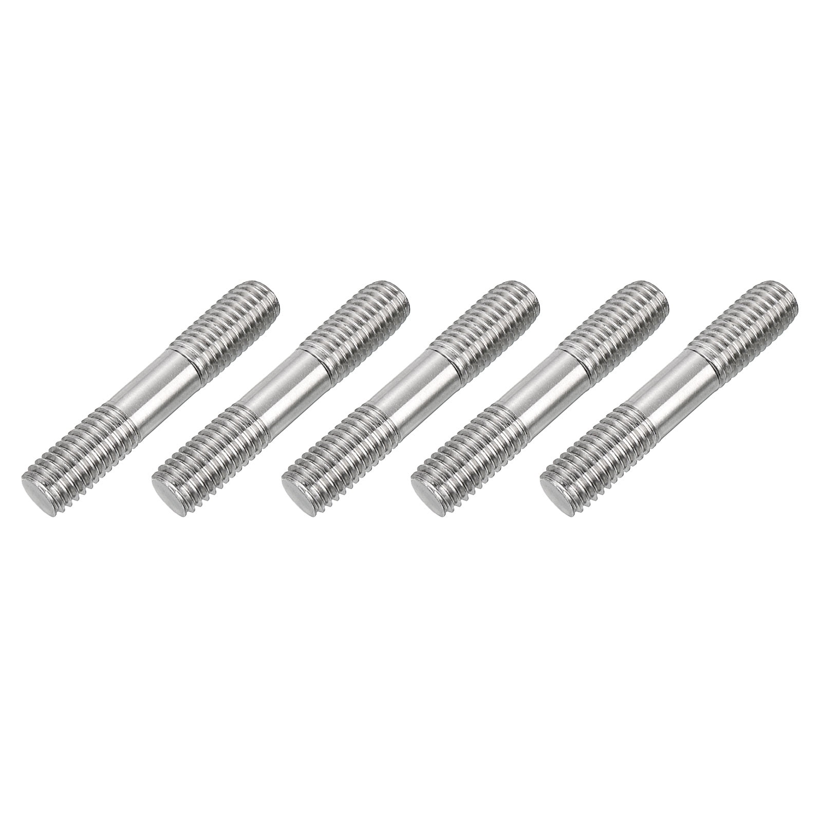 5Pack M8x45mm 304 Stainless Steel Double End Threaded Stud Screw Bolt ...