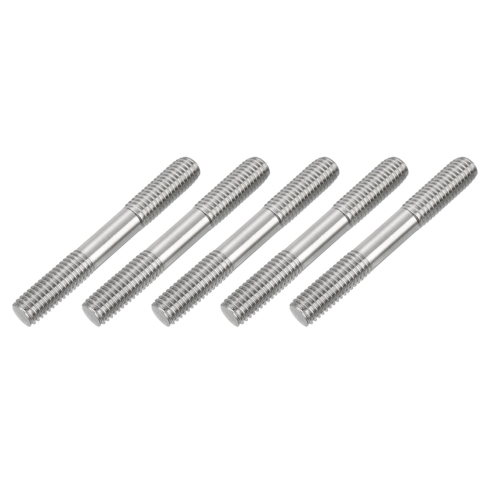 5Pack M8x60mm 304 Stainless Steel Double End Threaded Stud Screw Bolt ...