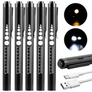 LED Pen Light with Pupil Gauge for Medical Professionals, Colors: Black ...