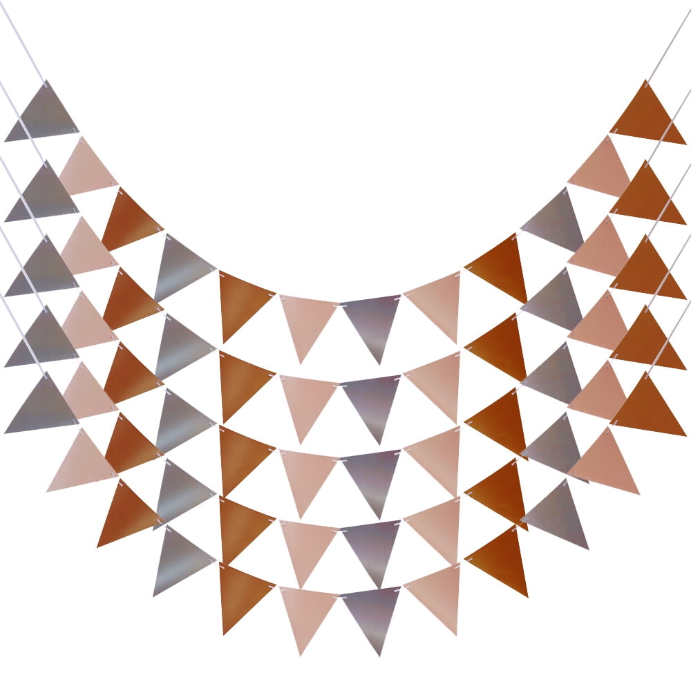 5Pack Party Decorations Triangle Flag Pennant Banner Bunting for ...