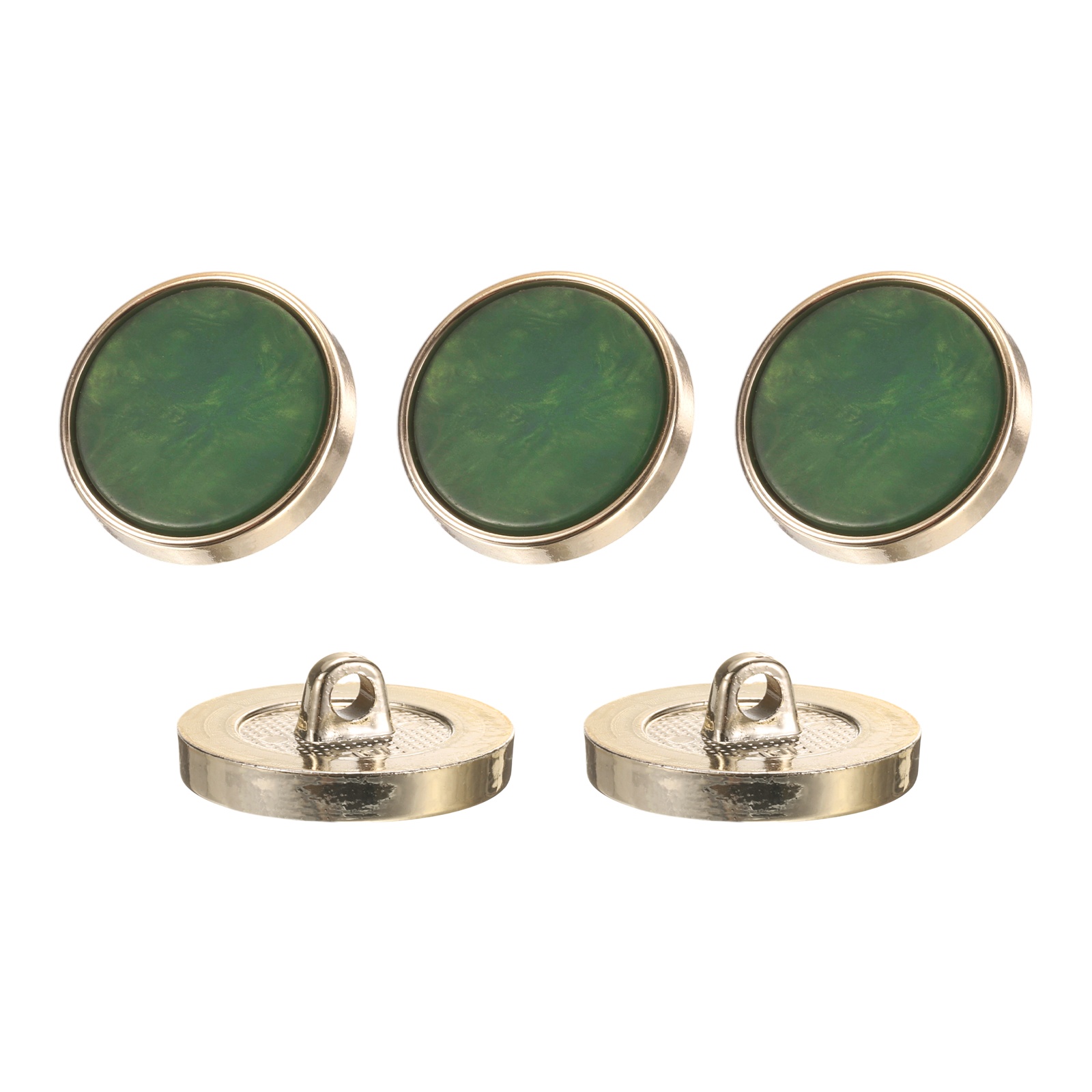 5Pack Round Button, 23mm/0.9" Resin Decorative Pattern Button, Dark ...