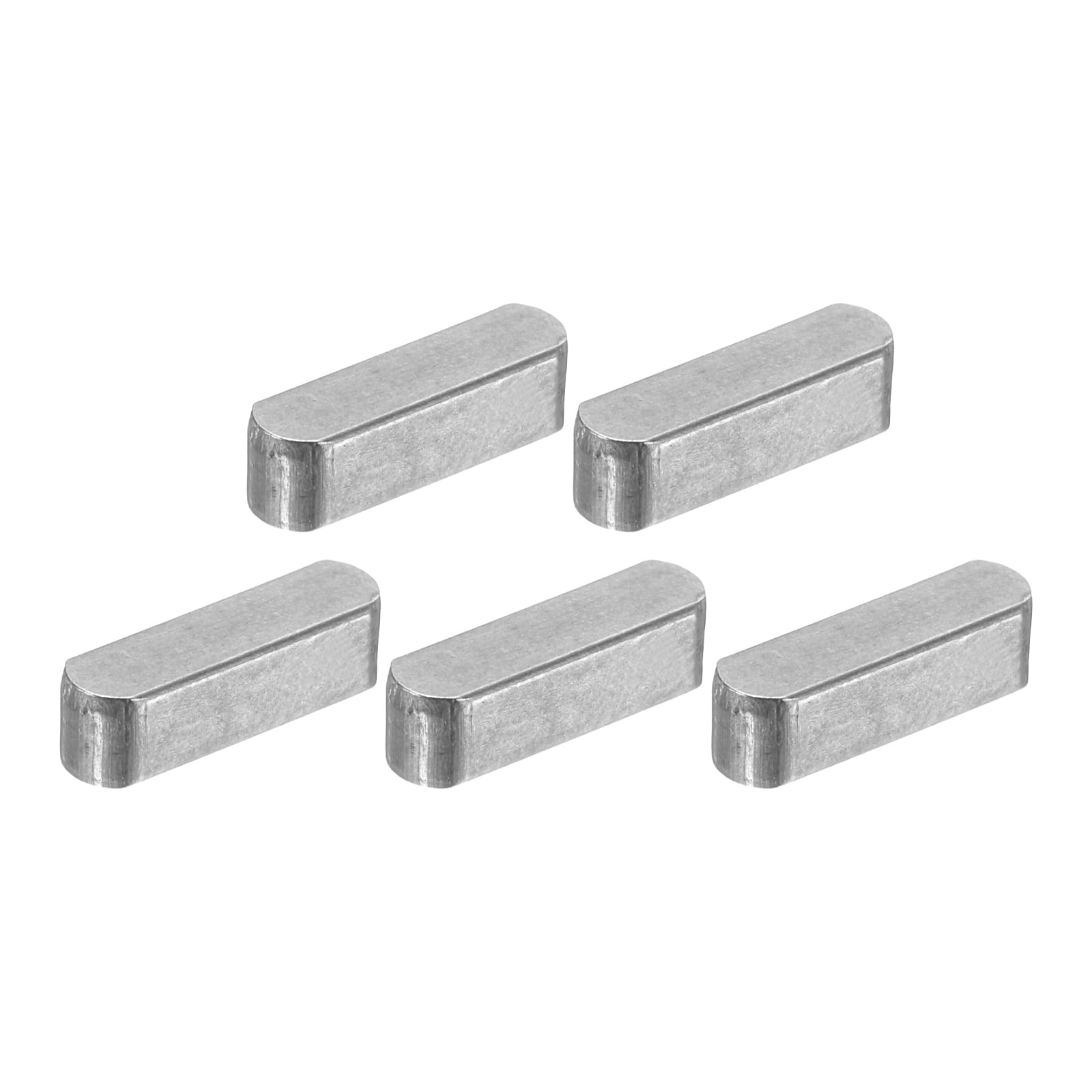 5Pack Round Ended Feather Key, 4x4x14mm Carbon Steel Parallel Drive ...
