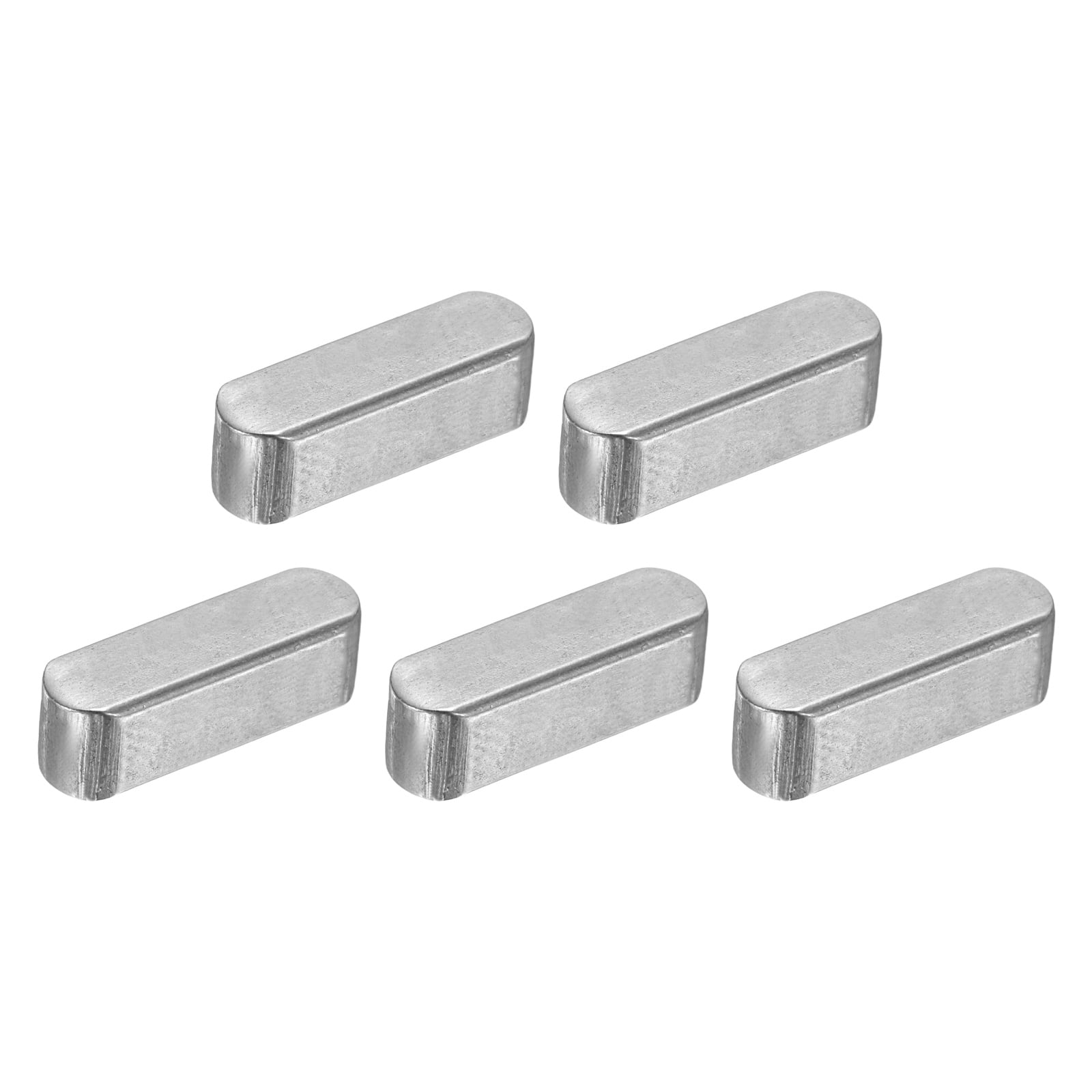 5Pack Round Ended Feather Key, 5x5x16mm Carbon Steel Parallel Drive ...