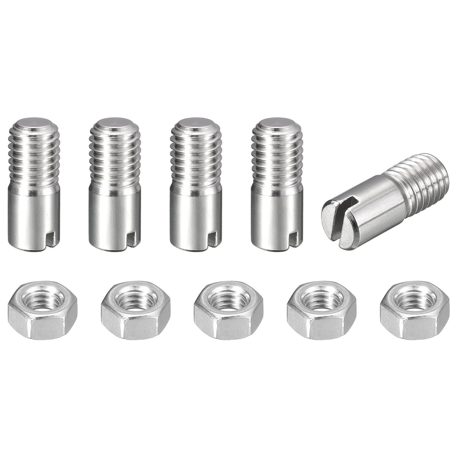 5Pack Slotted Cylindrical Pin, M10 x 20mm 304 Stainless Steel Dowel ...