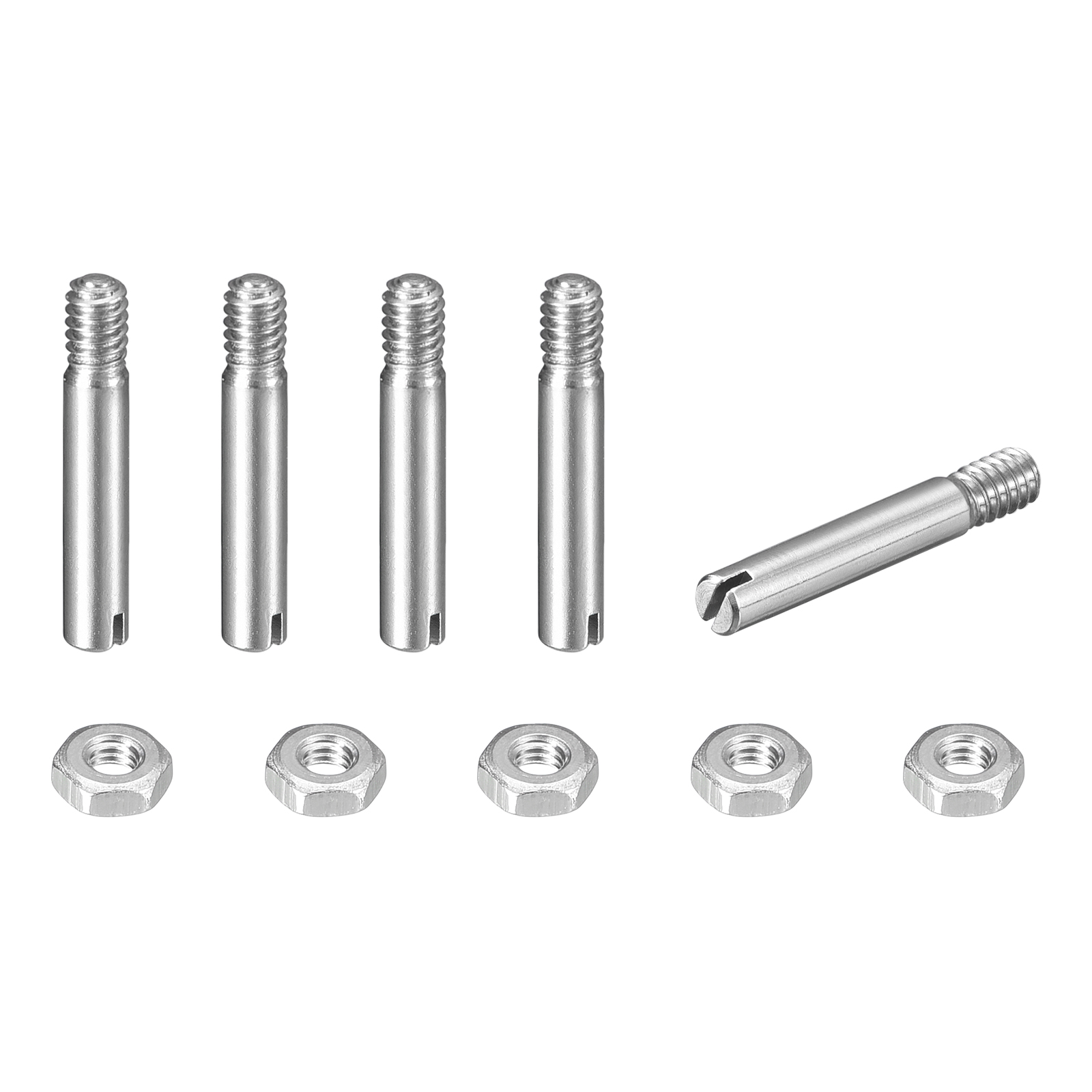5Pack Slotted Cylindrical Pin, M2.5 x 12mm 304 Stainless Steel Dowel ...