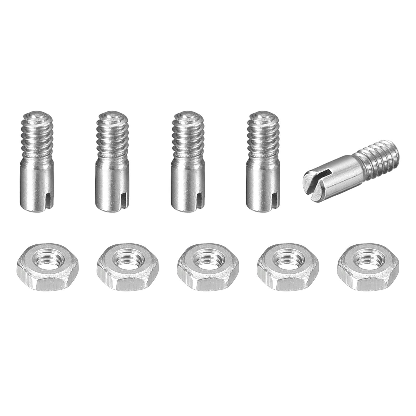 5Pack Slotted Cylindrical Pin, M2 x 6mm 304 Stainless Steel Dowel with ...
