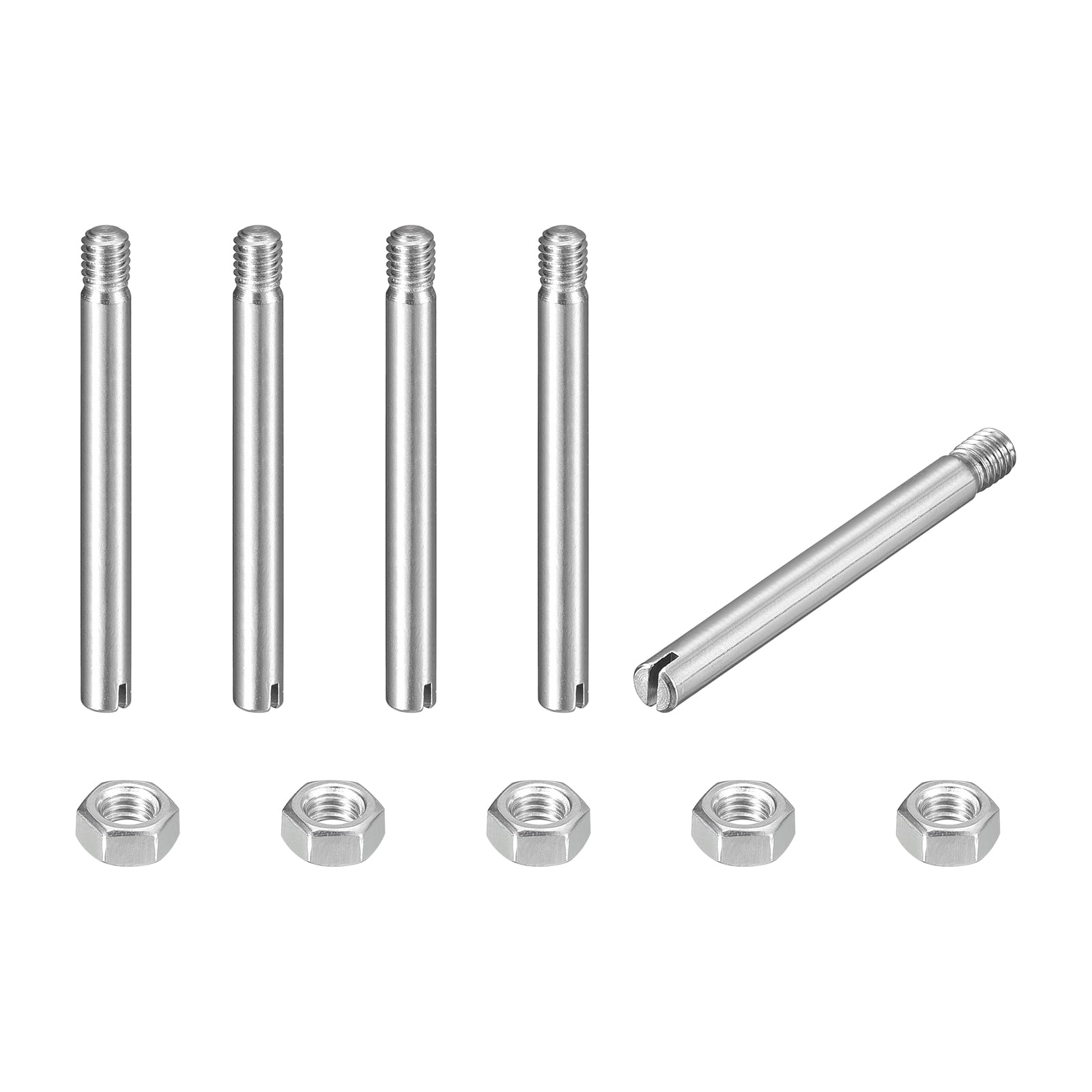 5Pack Slotted Cylindrical Pin, M3 x 30mm 304 Stainless Steel Dowel with ...