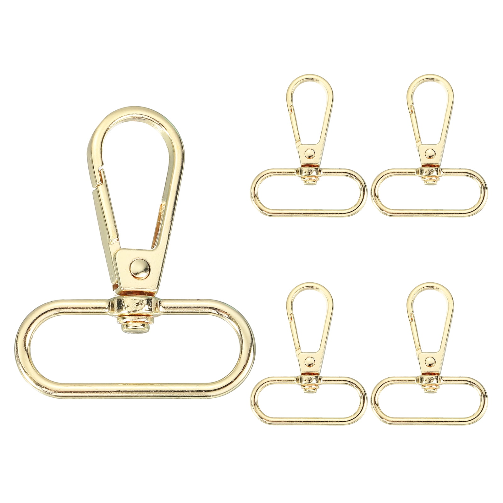 5Pack Swivel Clasp Hooks, 1.18" x 1.81" Swivel Purse Clips, Gold ...