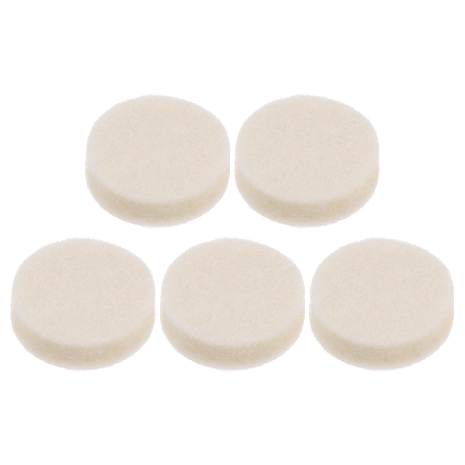 5Pack Wool Felt Polishing Pads, 1 inch Buffing Wheel Polish Pad ...