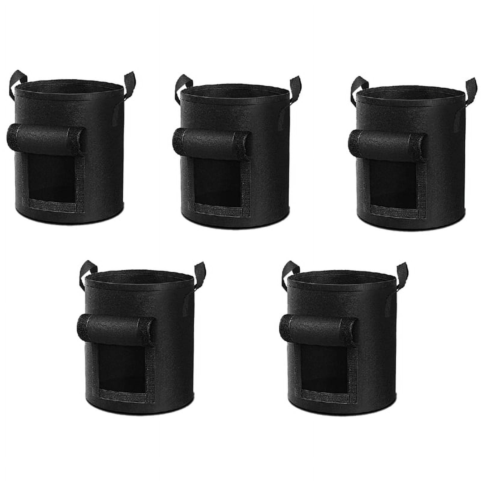 5Packs 10 Gallon Potato Grow Bag, Heavy Duty Potato Bags for Growing ...