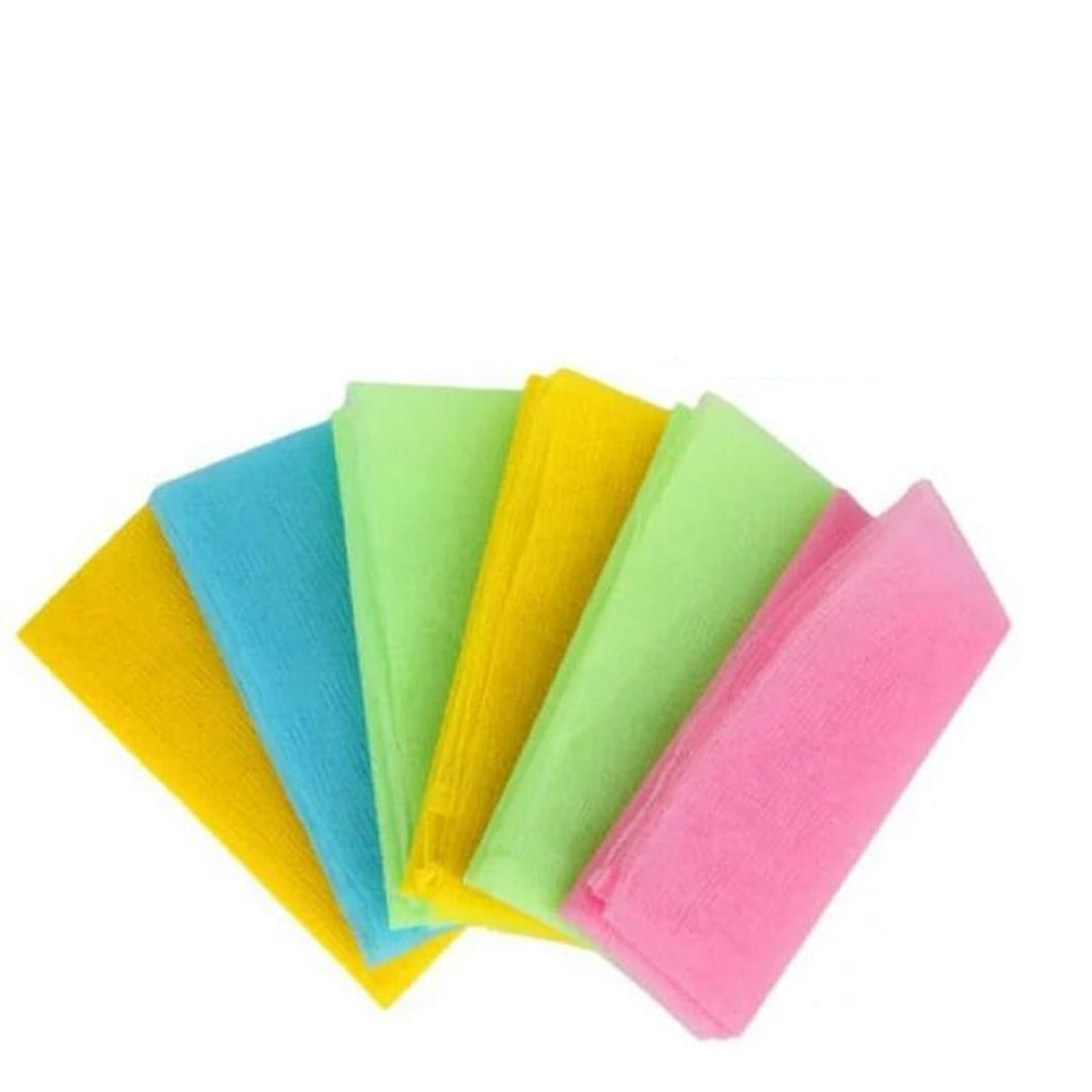 5Packs Exfoliating Washcloth Japanese Beauty Washcloth Nylon Bath ...