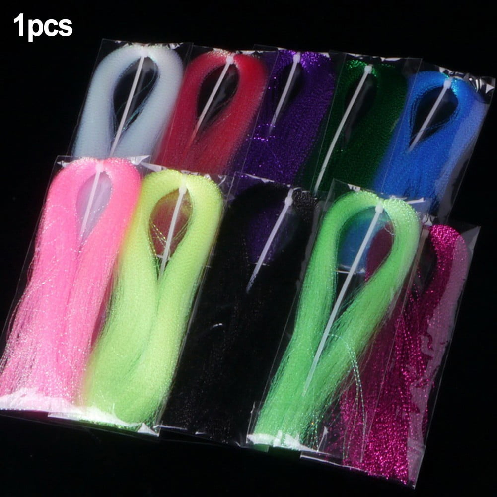 5Packs/ Fishing Tying Crystal Twisted Flashabou Holographic Nylon ...